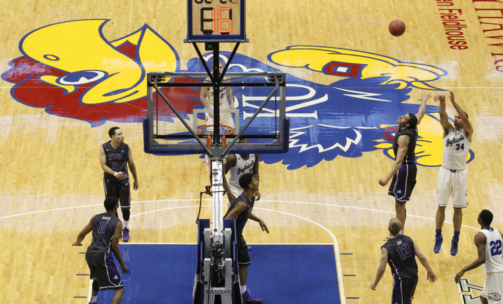 KU retouches Allen Fieldhouse floor | News, Sports, Jobs - Lawrence ...